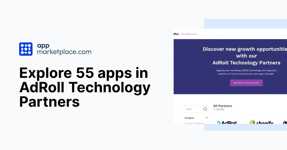Explore 55 apps in AdRoll Technology Partners