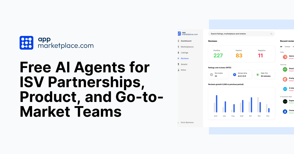 Free AI Agents for ISV Partnerships, Product, and Go-to-Market Teams