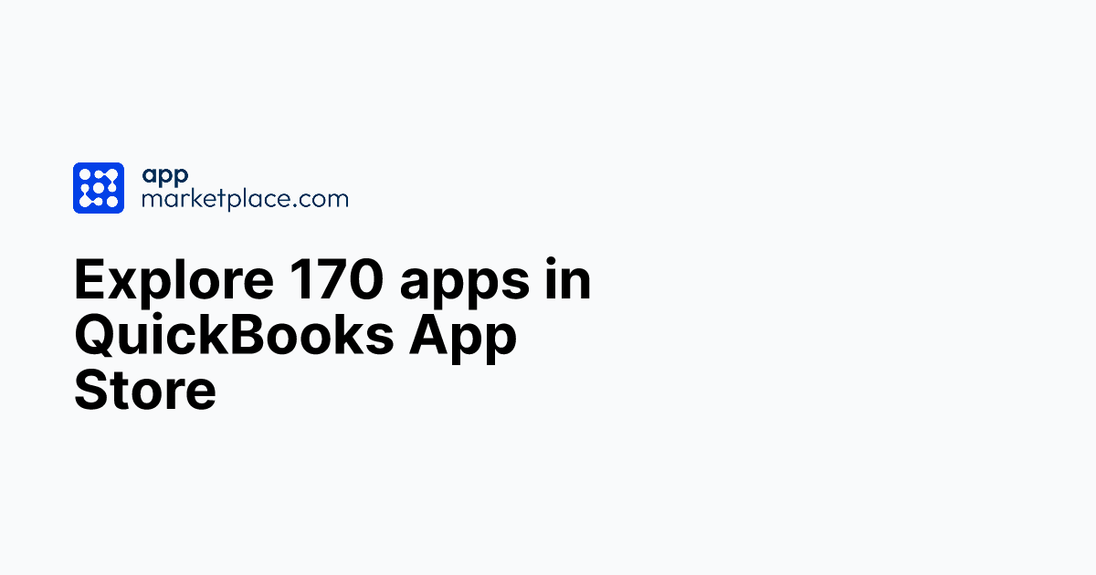Explore 170 Apps In Quickbooks App Store